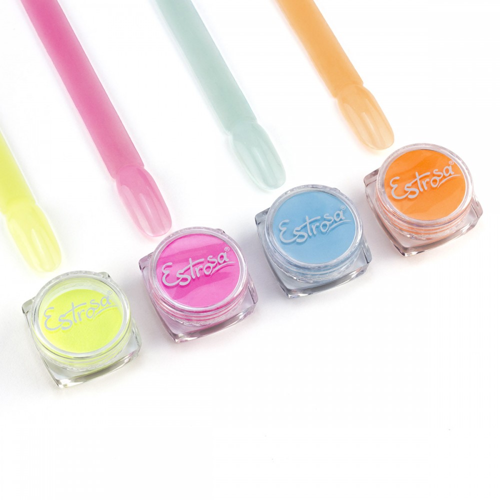 Yellow Fluo Powder Estrosa | Polveri luminescenti per decorazione unghie